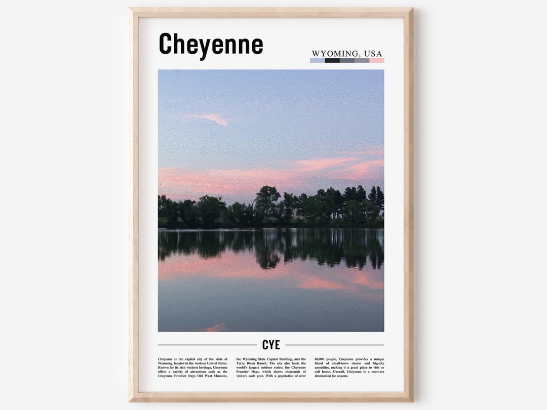 Cheyenne Poster, Cheyenne Print, Cheyenne Wall Art, United States Photo ...