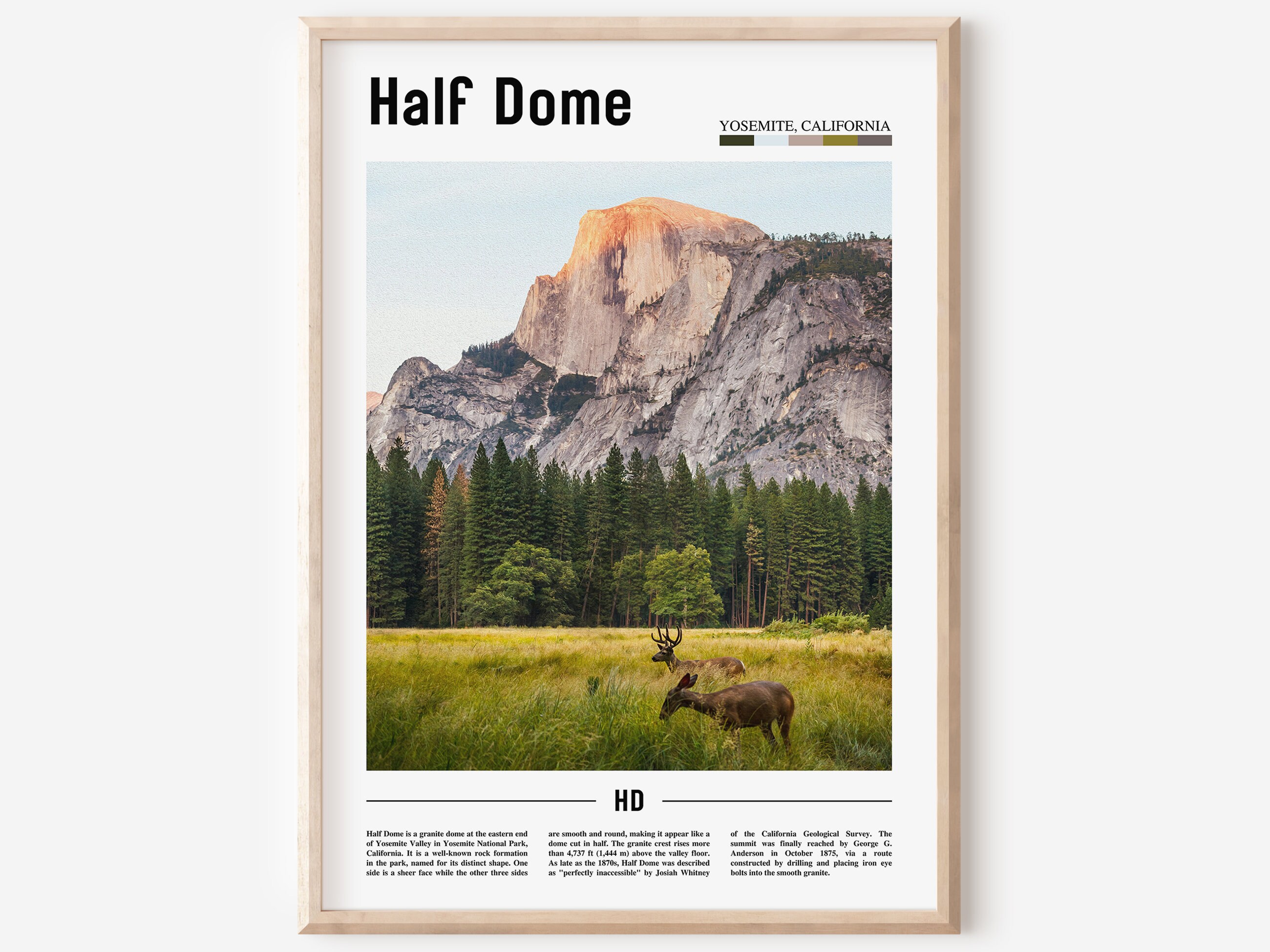 Half Dome Print, Half Dome Poster, Half Dome Wall Art, Minimal Travel ...