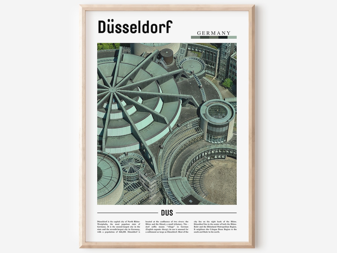 Düsseldorf Print, Düsseldorf Poster, Düsseldorf Wall Art, Europe Photo ...