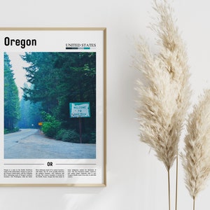 Oregon Poster, Oregon Print, Oregon Wall Art, United States Photo ...