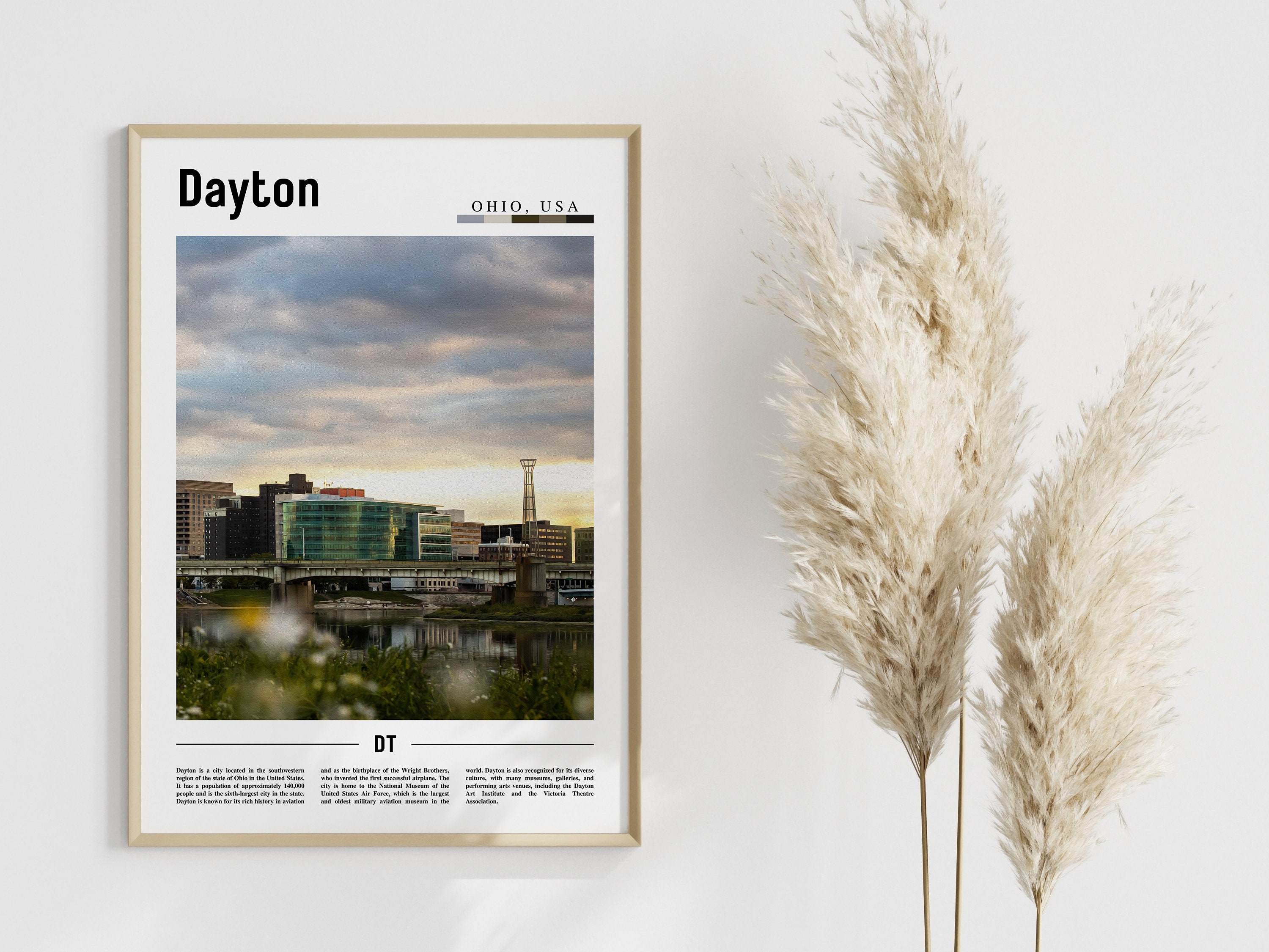 Dayton Poster, Dayton Print, Dayton Wall Art, United States Photo ...