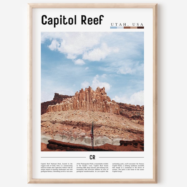Capitol Reef Poster - Etsy