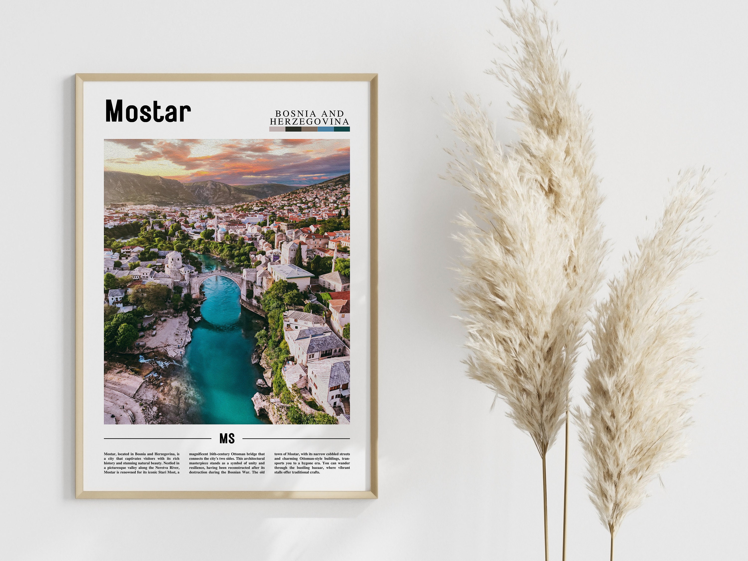 Mostar Poster, Mostar Print, Mostar Wall Art, Europe Photo, Europe ...