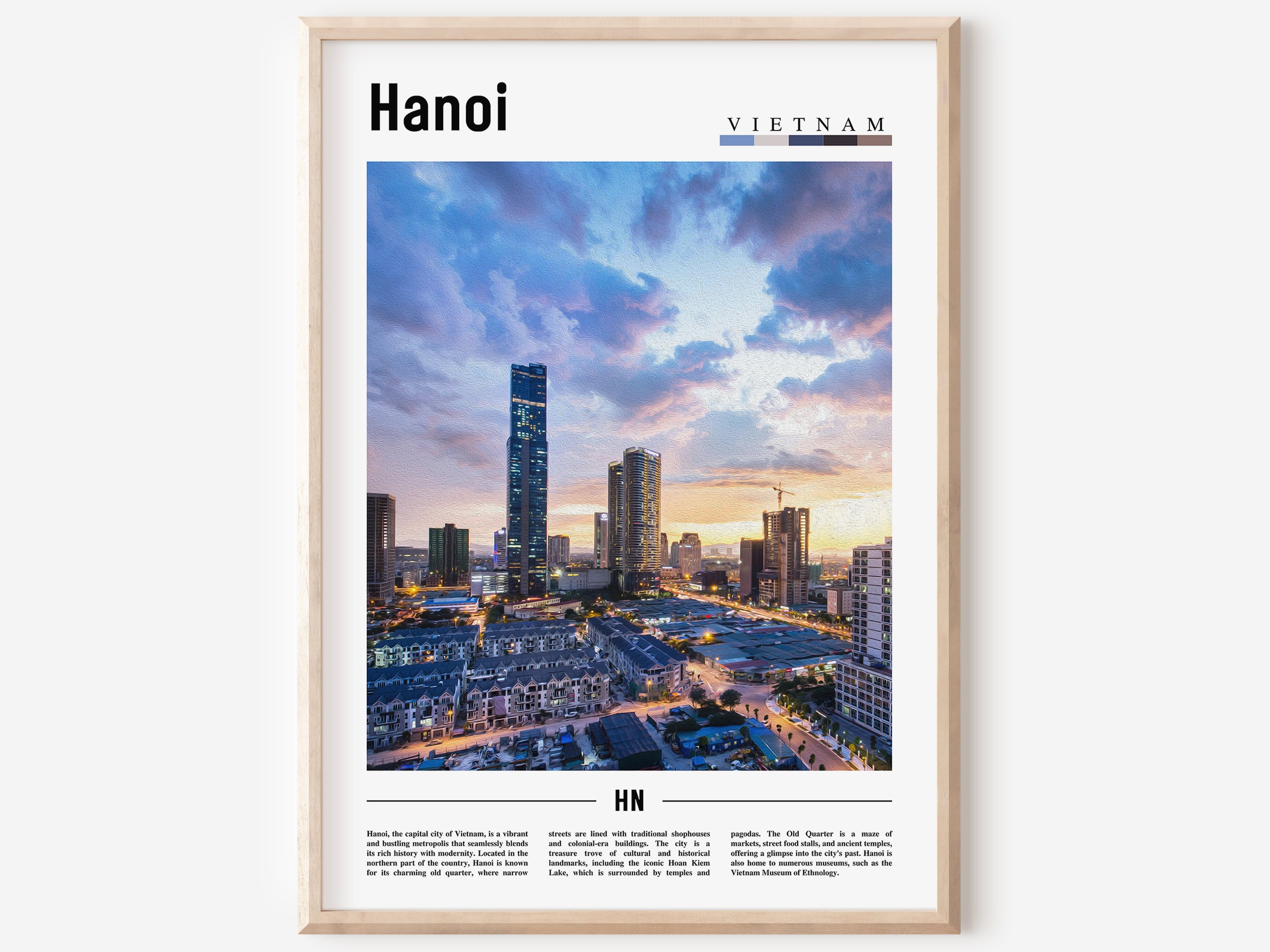 Hanoi Poster, Hanoi Print, Hanoi Wall Art, Asia Print, Asia Poster ...