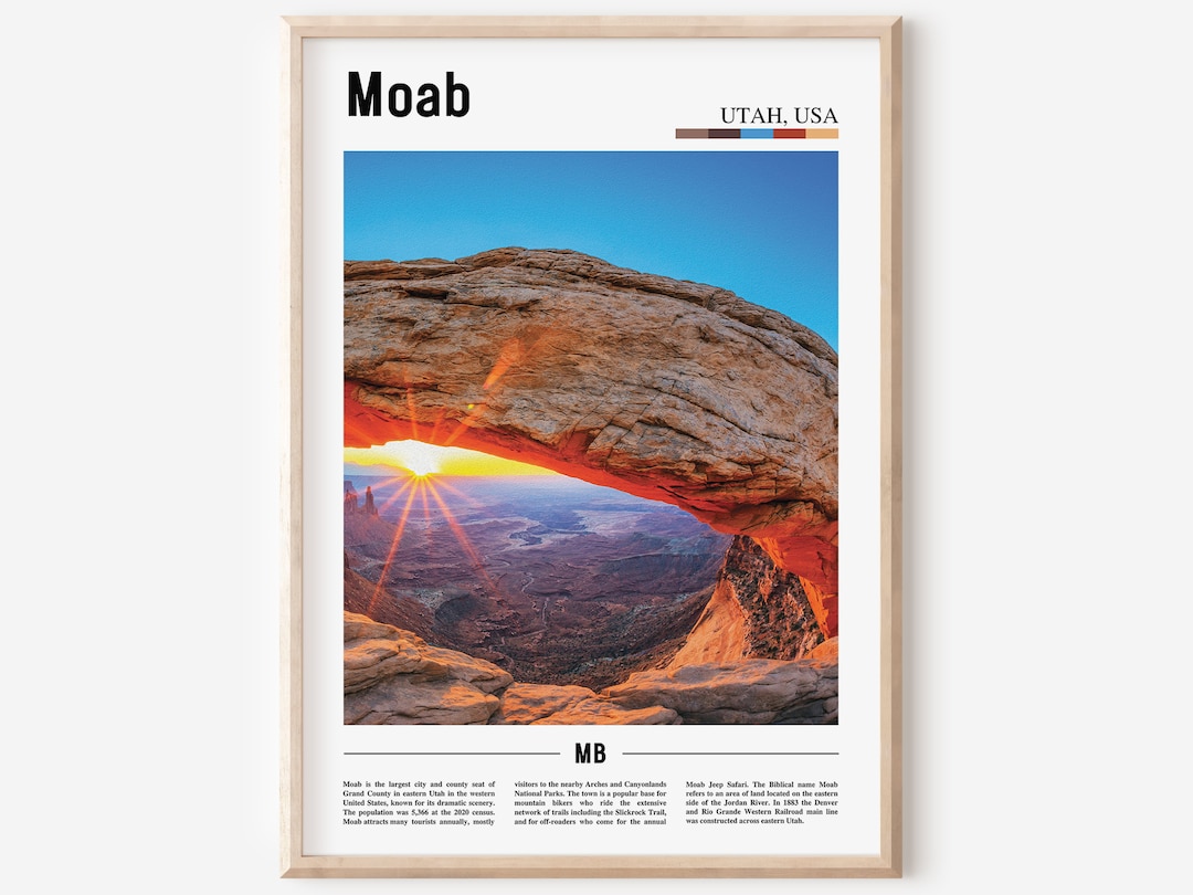 Moab Print, Moab Poster, Moab Wall Art, United States Photo, United ...