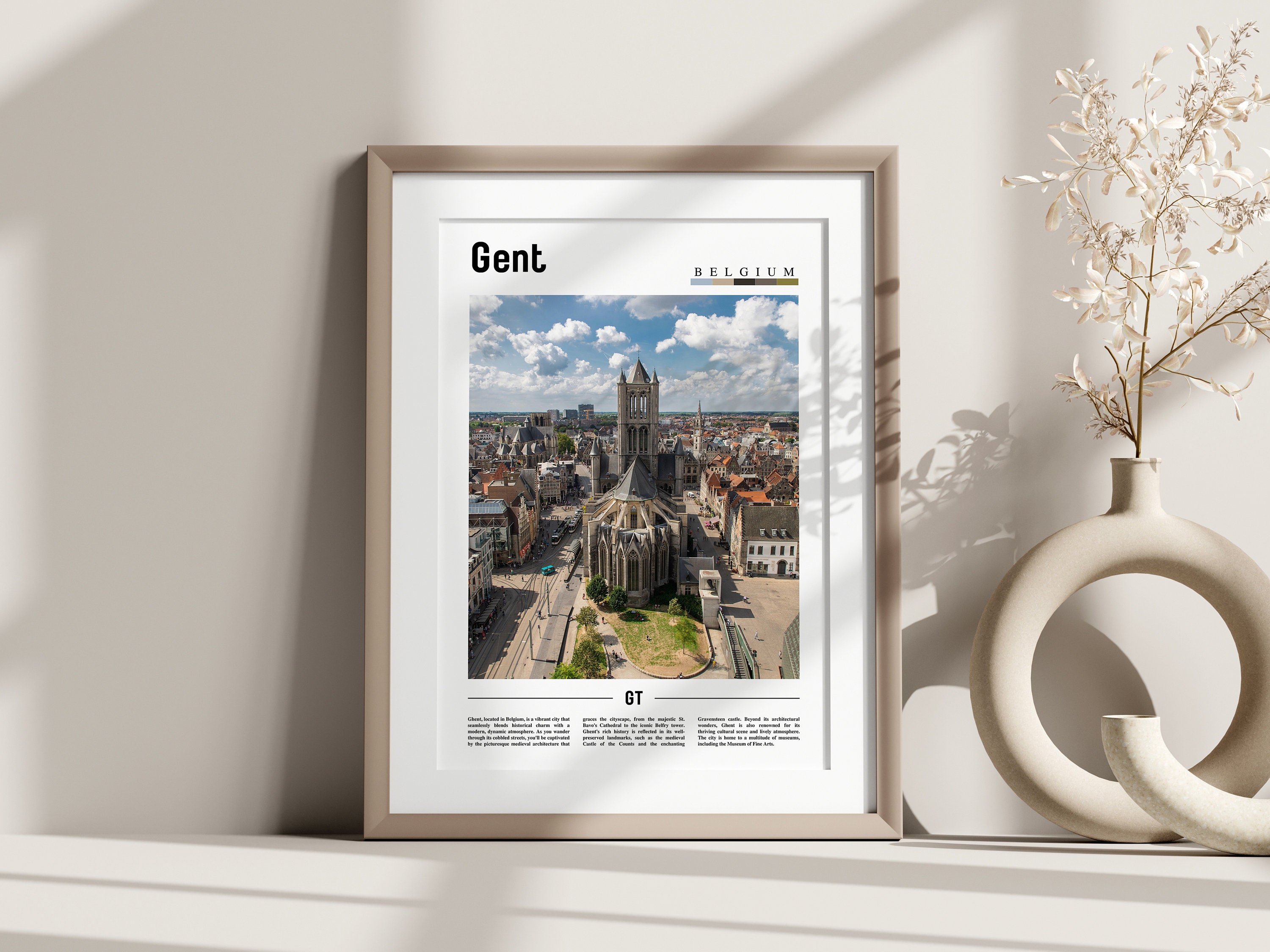 Gent Poster Gent Print Gent Wall Art Europe Photo Europe - Etsy