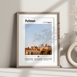 Pullman Poster, Pullman Print, Pullman Wall Art, United States Photo ...
