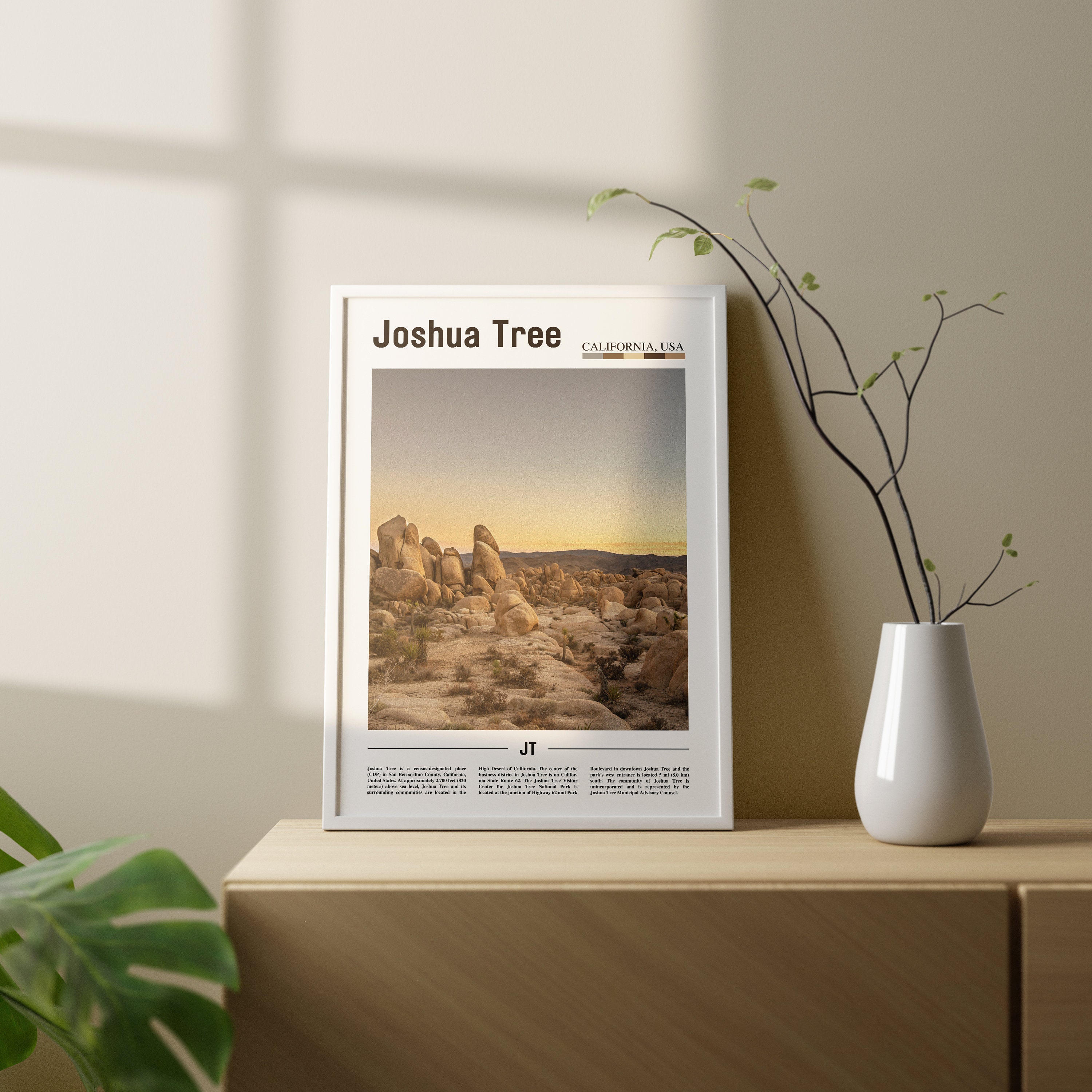 Joshua Tree Poster Joshua Tree Print Joshua Tree Wall Art - Etsy