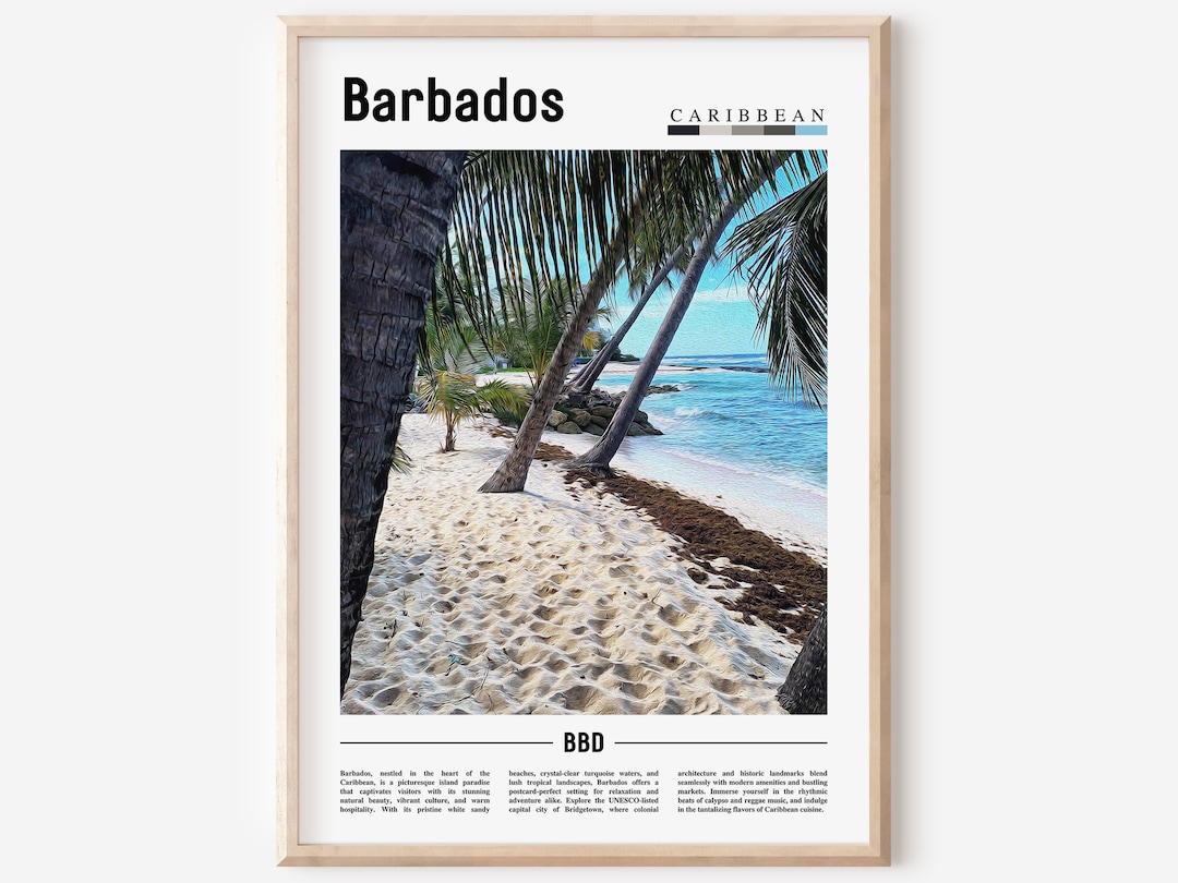 Barbados Poster, Barbados Druck, Barbados Wandkunst, Karibik Foto ...