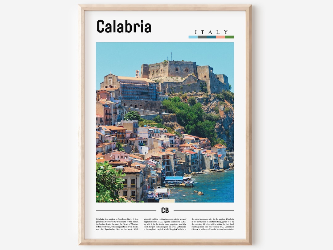 Calabria Print, Calabria Poster, Calabria Wall Art, Italy Poster, Italy ...