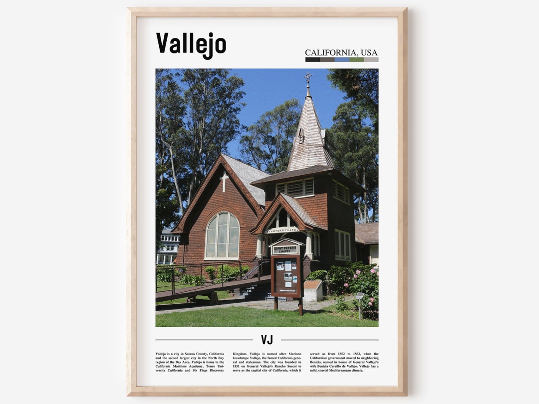 Vallejo Print, Vallejo Poster, Vallejo Wall Art, Minimal Travel Print ...