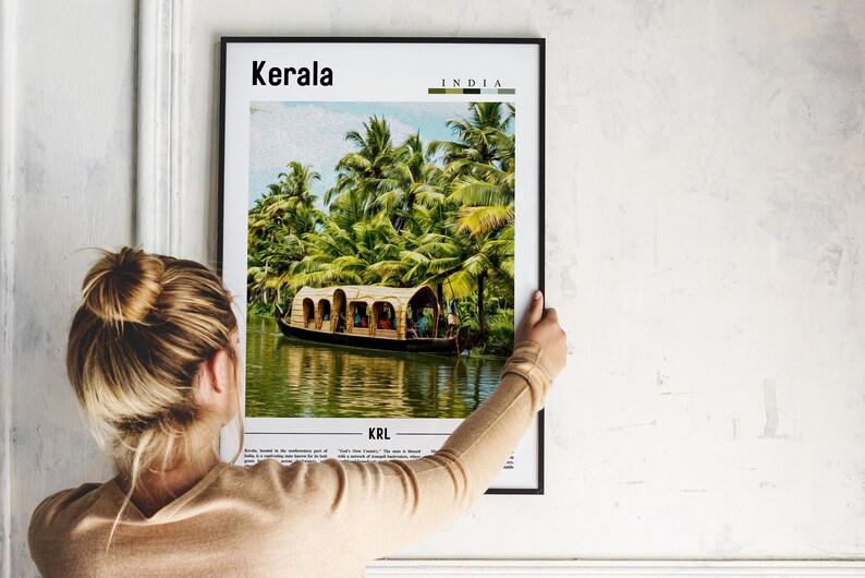 Kerala Poster Kerala Print Kerala Wall Art Asia Print Asia - Etsy