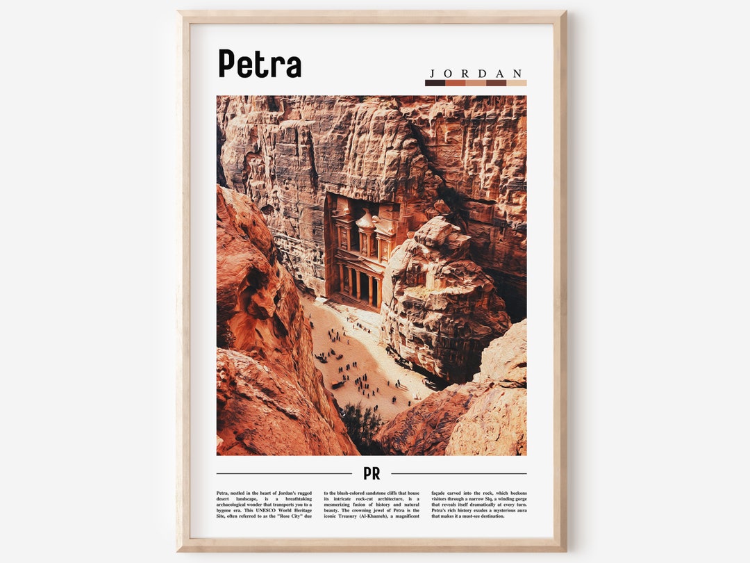 Petra Poster, Petra Print, Petra Wall Art, Minimal Travel Print, Travel ...