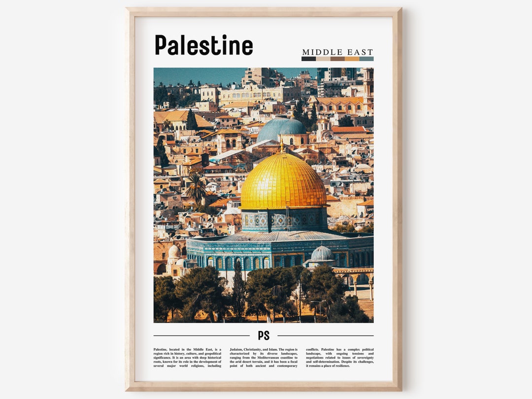 Palestine Poster, Palestine Print, Palestine Wall Art, Minimal Travel ...