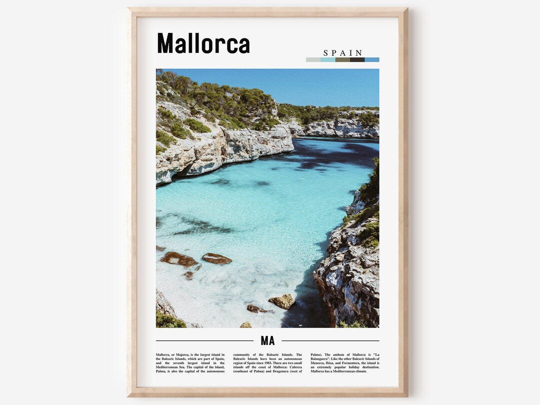 Mallorca Poster, Mallorca Print, Mallorca Wall Art, Spain Photo, Spain ...