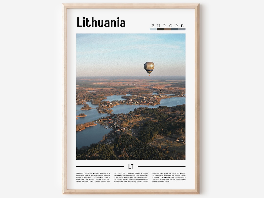 Lithuania Poster, Lithuania Print, Lithuania Wall Art, Europe Photo ...