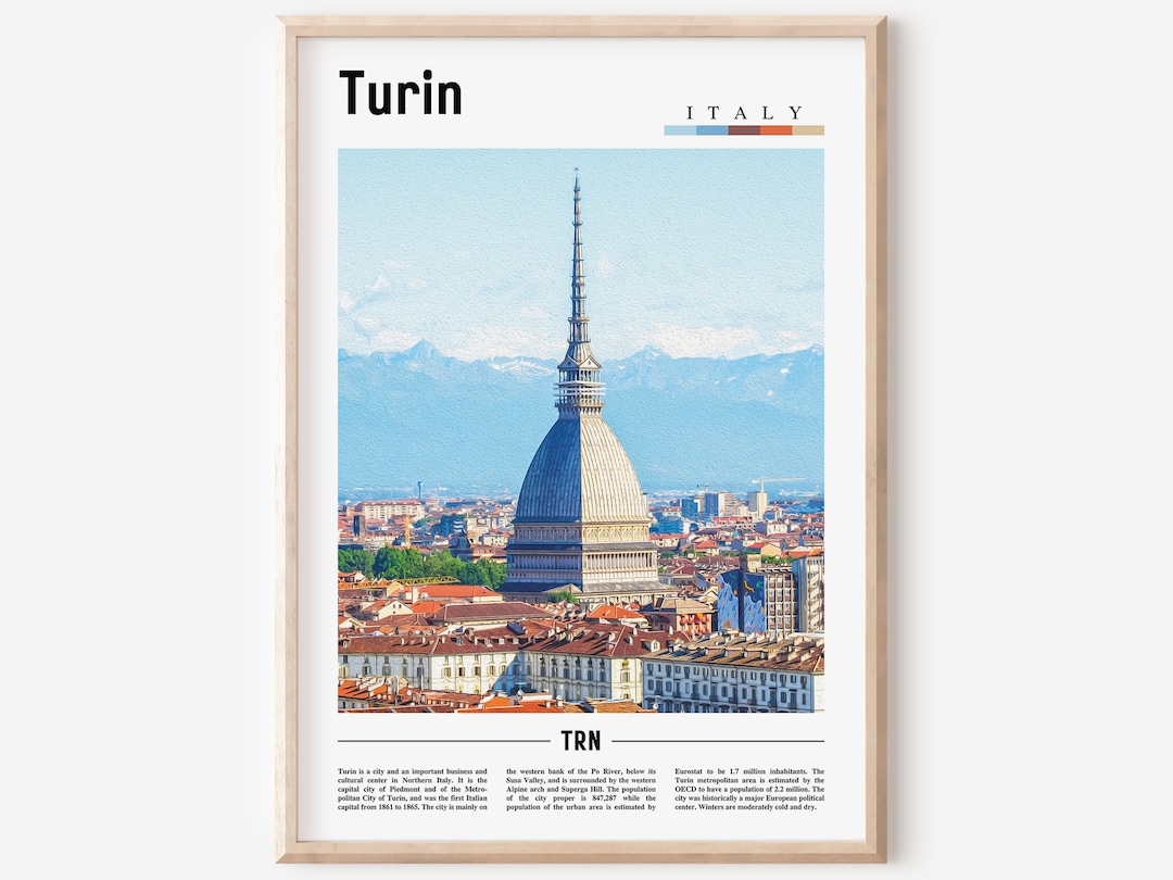 Turin Print, Turin Poster, Turin Wall Art, Italy Poster, Italy Print ...