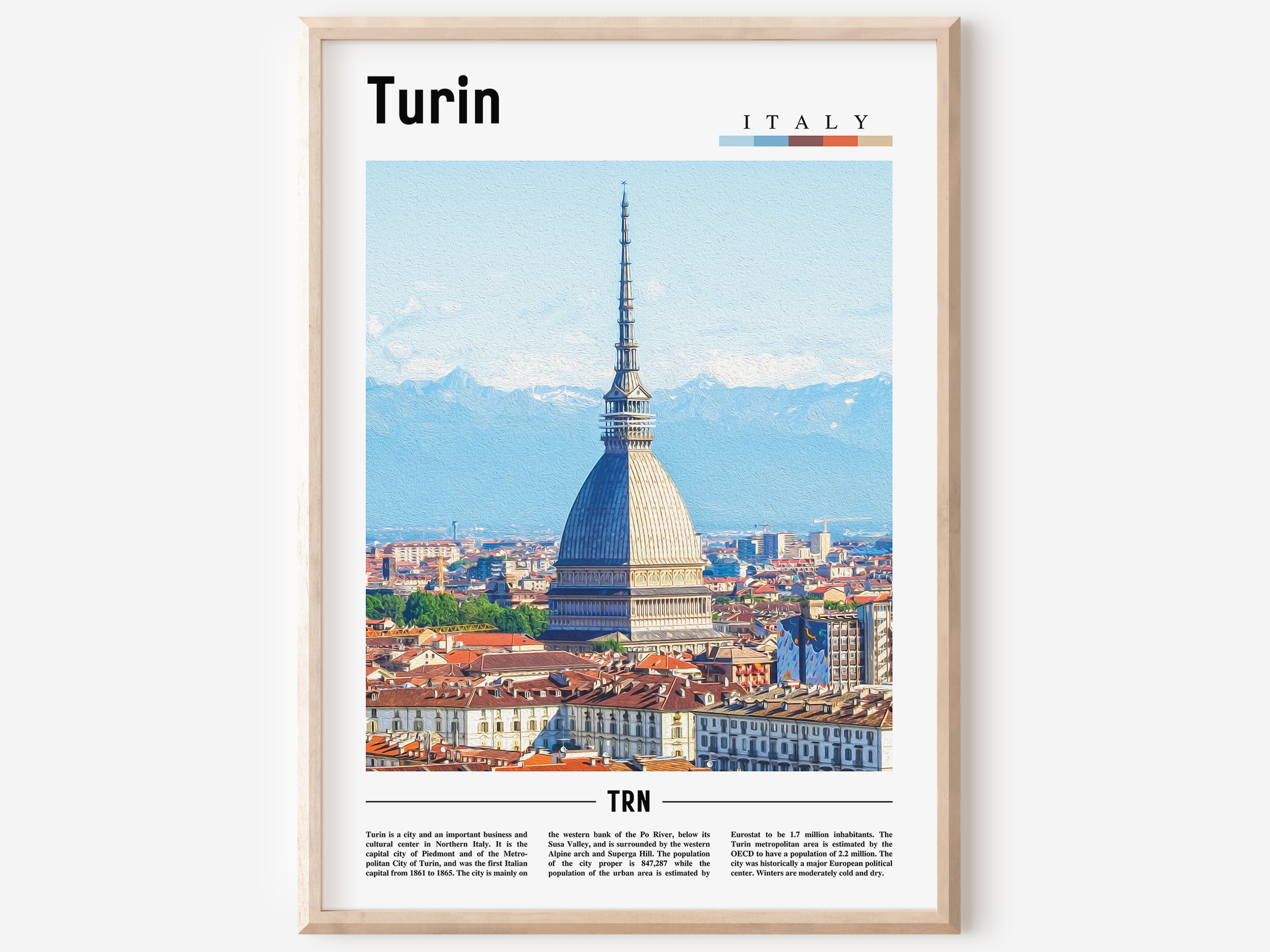 Turin Print, Turin Poster, Turin Wall Art, Italy Poster, Italy Print ...