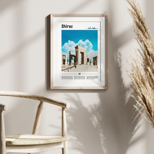 Shiraz Poster, Shiraz Print, Shiraz Wall Art, Minimal Travel Print ...