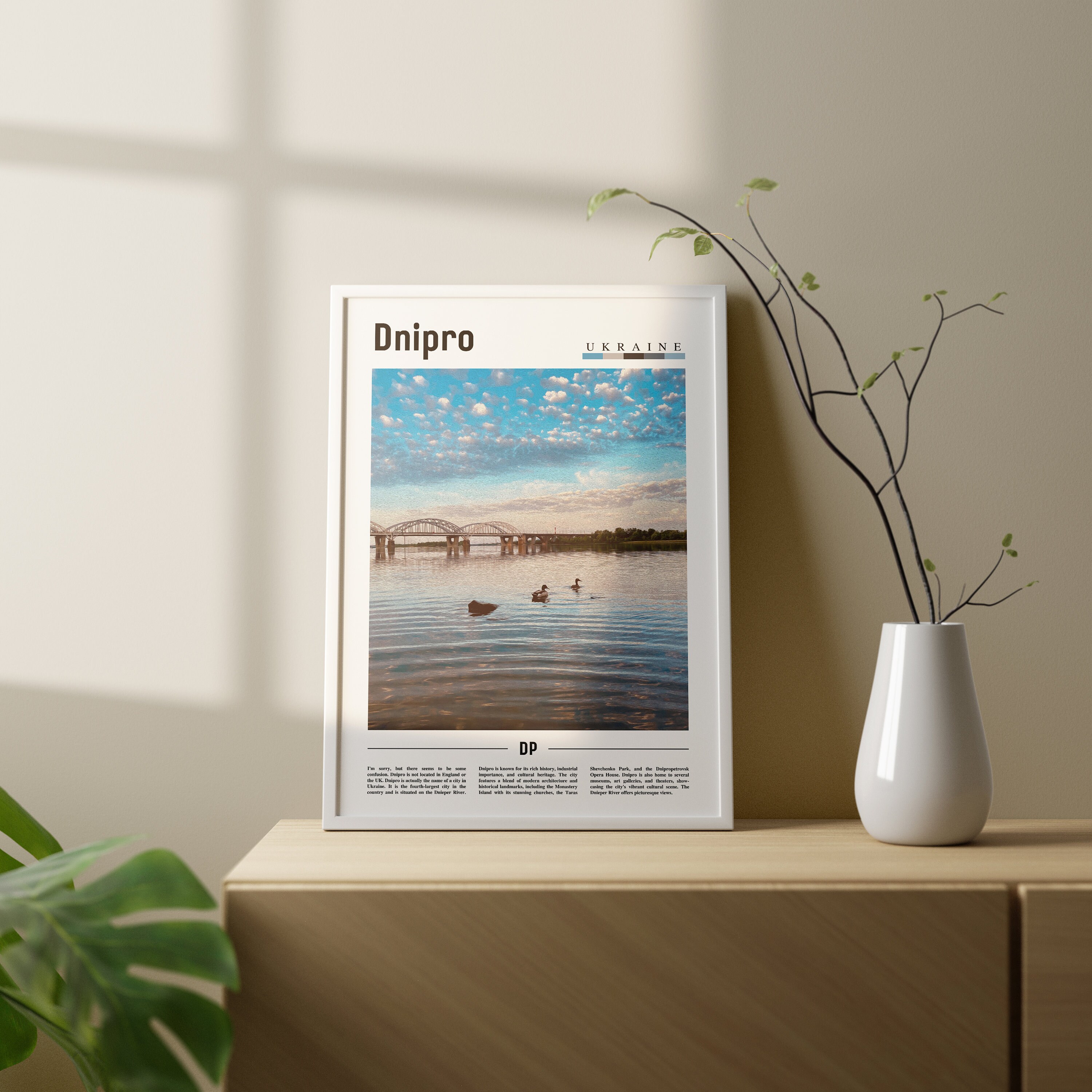 Dnipro Poster, Dnipro Print, Dnipro Wandkunst, Europa Foto, Europa ...