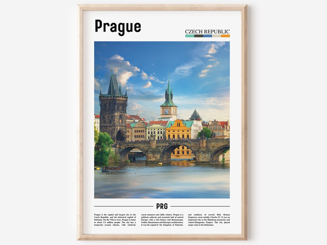 Prague Print, Prague Poster, Prague Wall Art, Oil Painting Poster ...