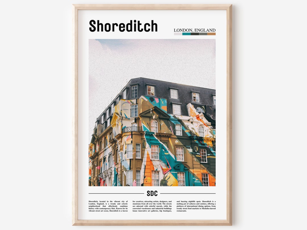 Shoreditch Poster, Shoreditch Print, Shoreditch Wall Art, Europe Photo ...