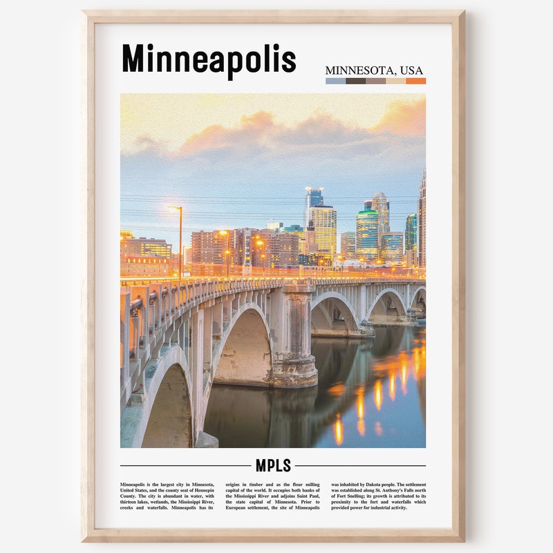 Minneapolis Poster - Etsy