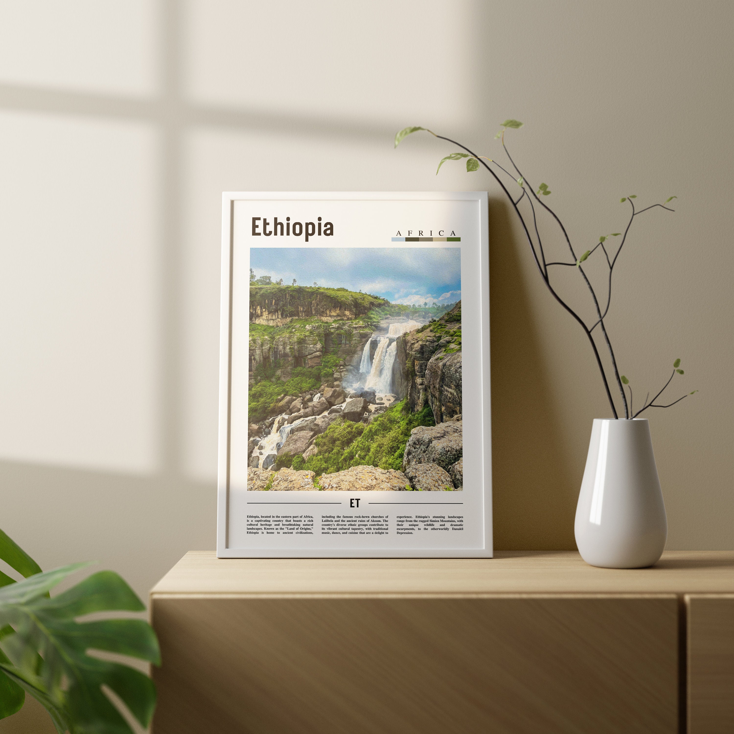 Ethiopia Poster Ethiopia Print Ethiopia Wall Art Minimal - Etsy Canada