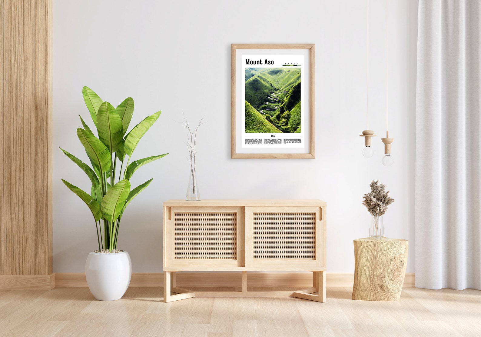 Mount Aso Poster, Mount Aso Print, Mount Aso Wall Art, Asia Print, Asia ...