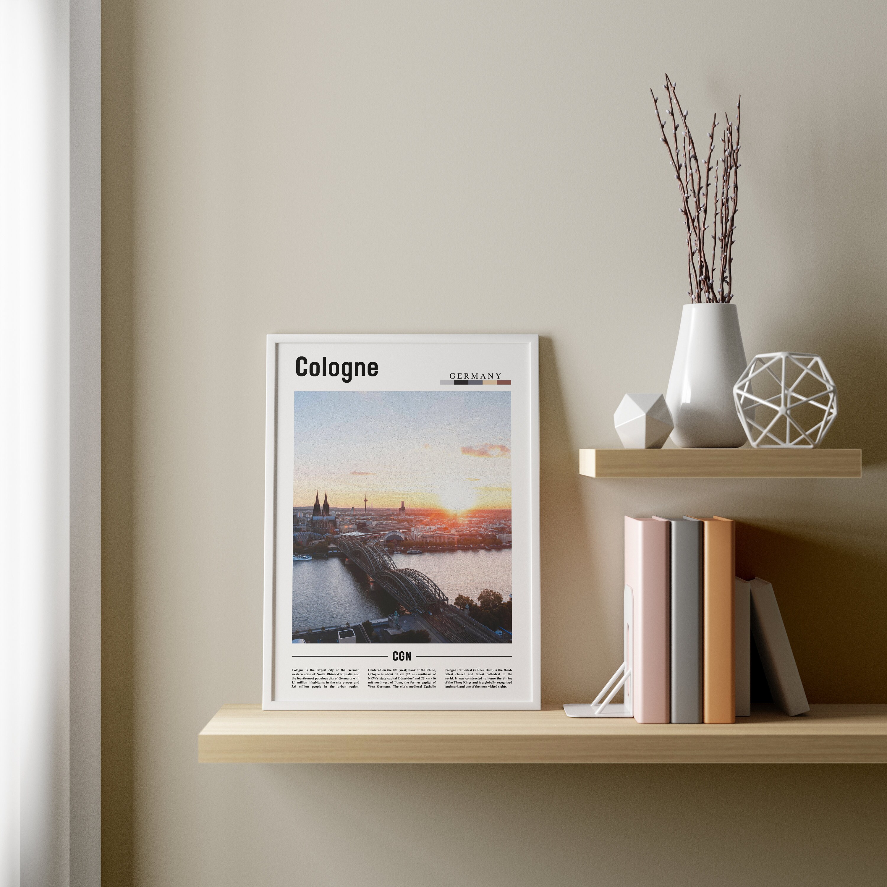 Cologne Print, Cologne Poster, Cologne Wall Art, Minimal Travel Print ...