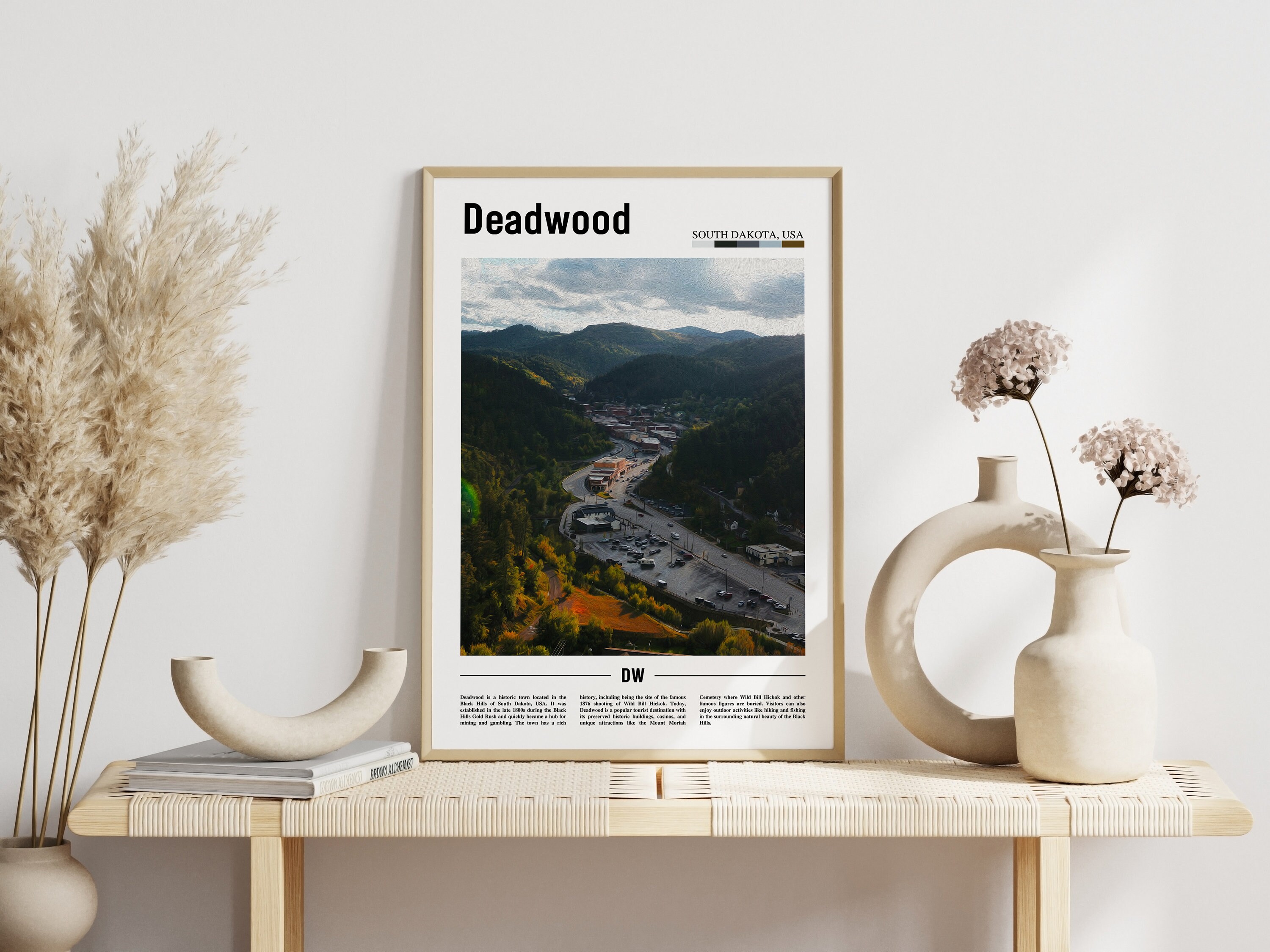 Deadwood Poster, Deadwood Print, Deadwood Wall Art, United States Photo ...