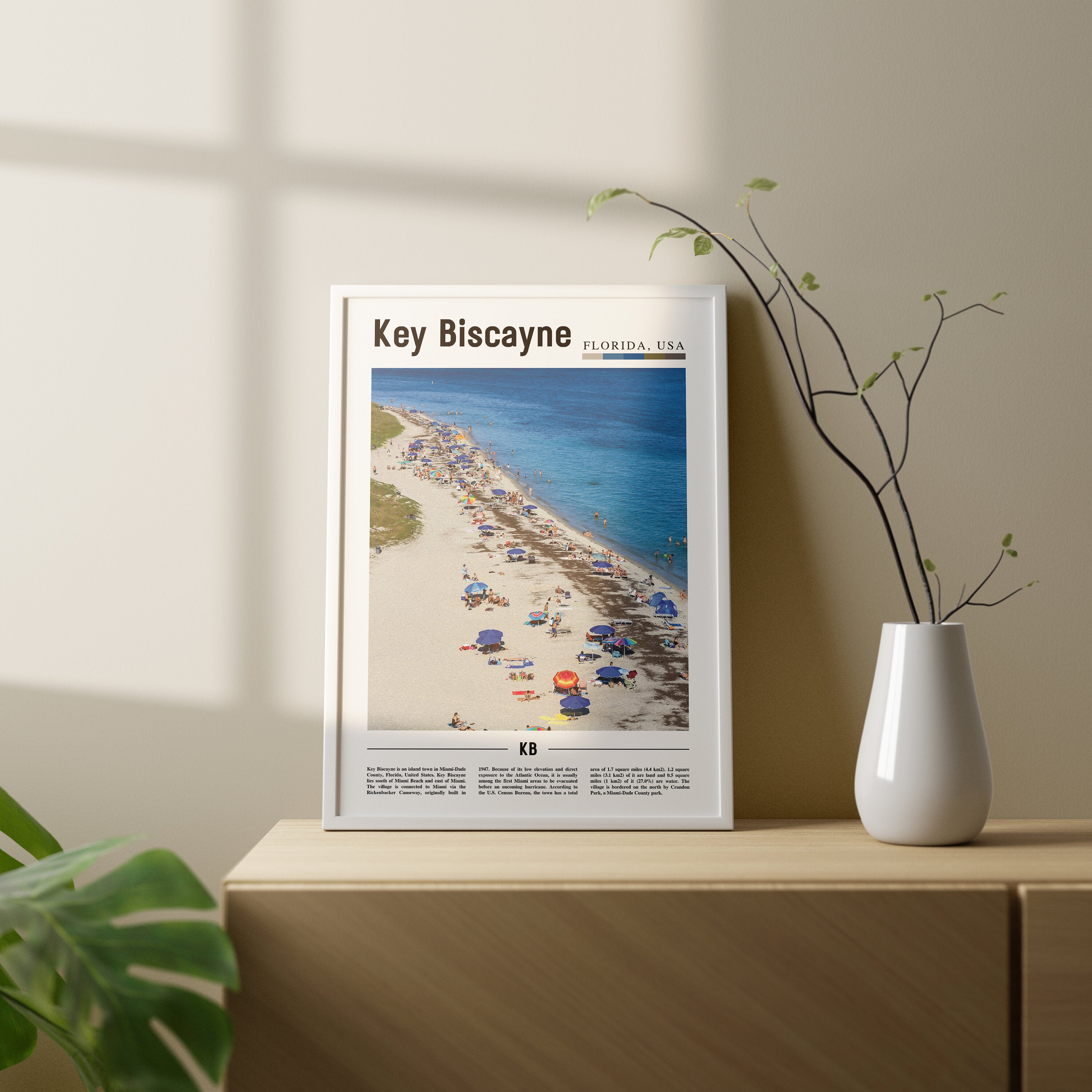 Key Biscayne Print, Key Biscayne Poster, Key Biscayne Wall Art, Oil ...