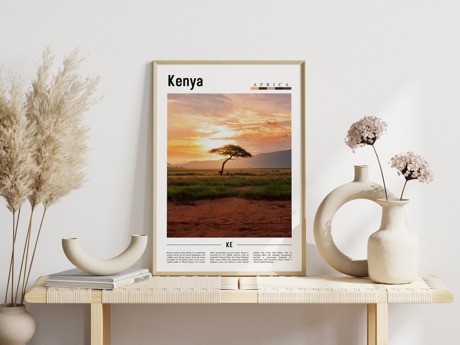 Kenya Poster, Kenya Print, Kenya Wall Art, Minimal Travel Print, Travel ...