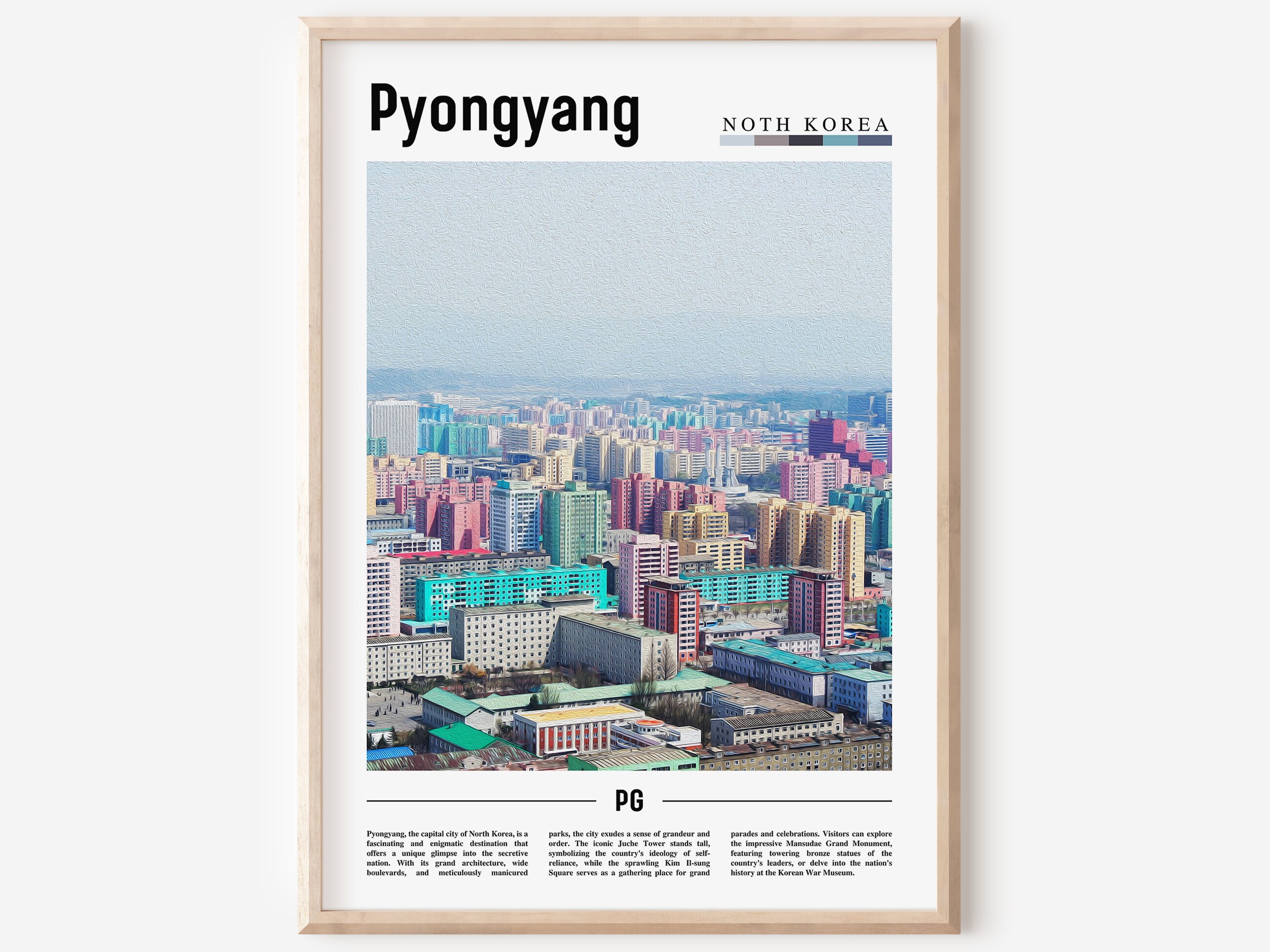 Pyongyang Poster, Pyongyang Print, Pyongyang Wall Art, Asia Print, Asia ...