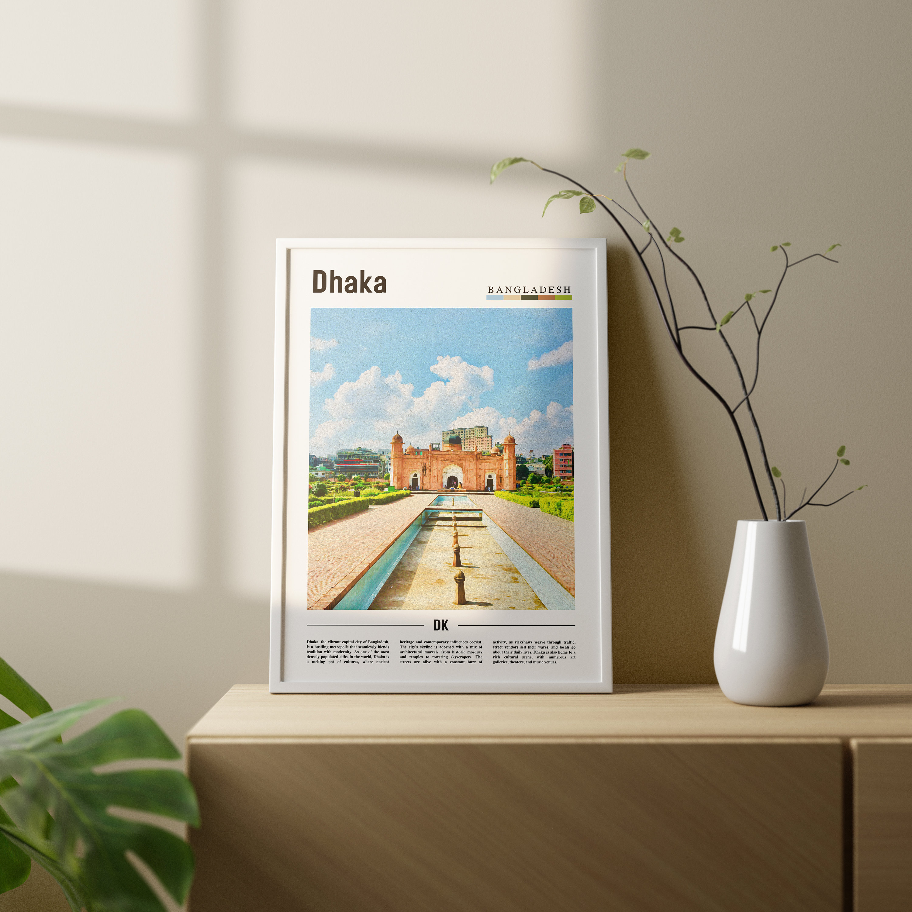 Dhaka Poster Dhaka Print Dhaka Wall Art Asia Print Asia - Etsy