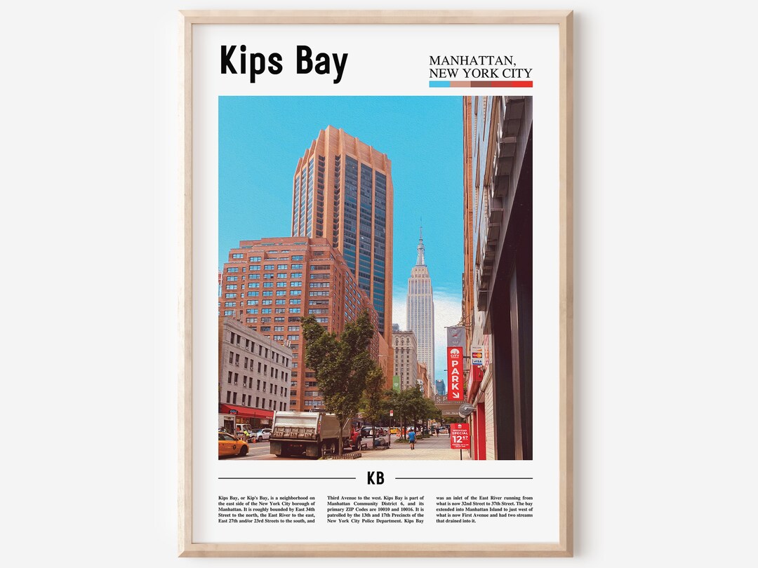 Kips Bay Print, Kips Bay Poster, Kips Bay Wall Art, Oil Painting Poster ...
