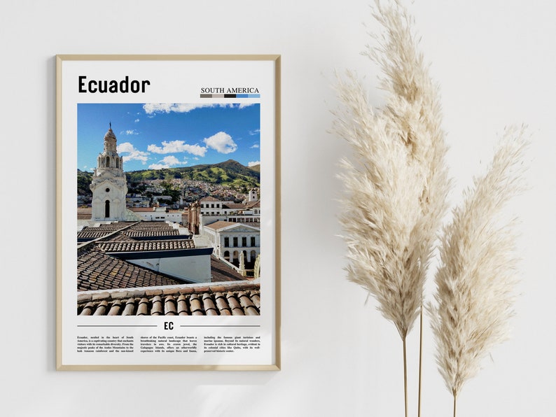 Ecuador Poster, Ecuador Print, Ecuador Wall Art, South America Poster ...
