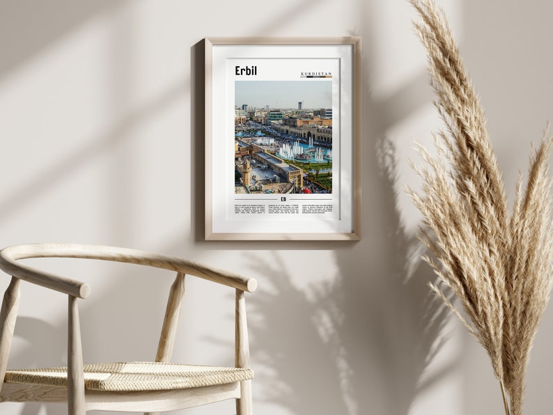 Erbil Poster Erbil Print Erbil Wall Art Minimal Travel - Etsy