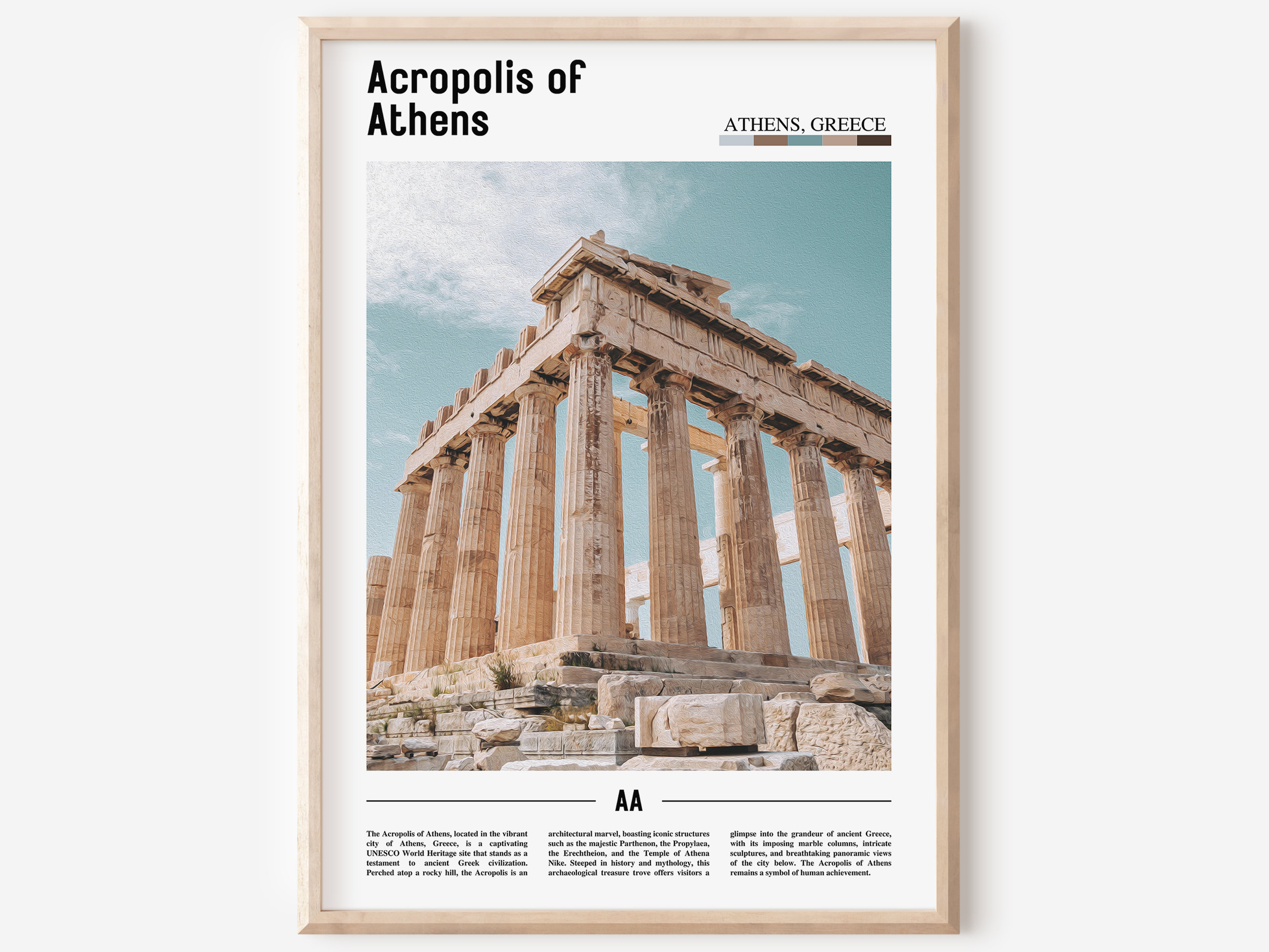 Acropolis of Athens Poster, Acropolis of Athens Print, Acropolis of ...