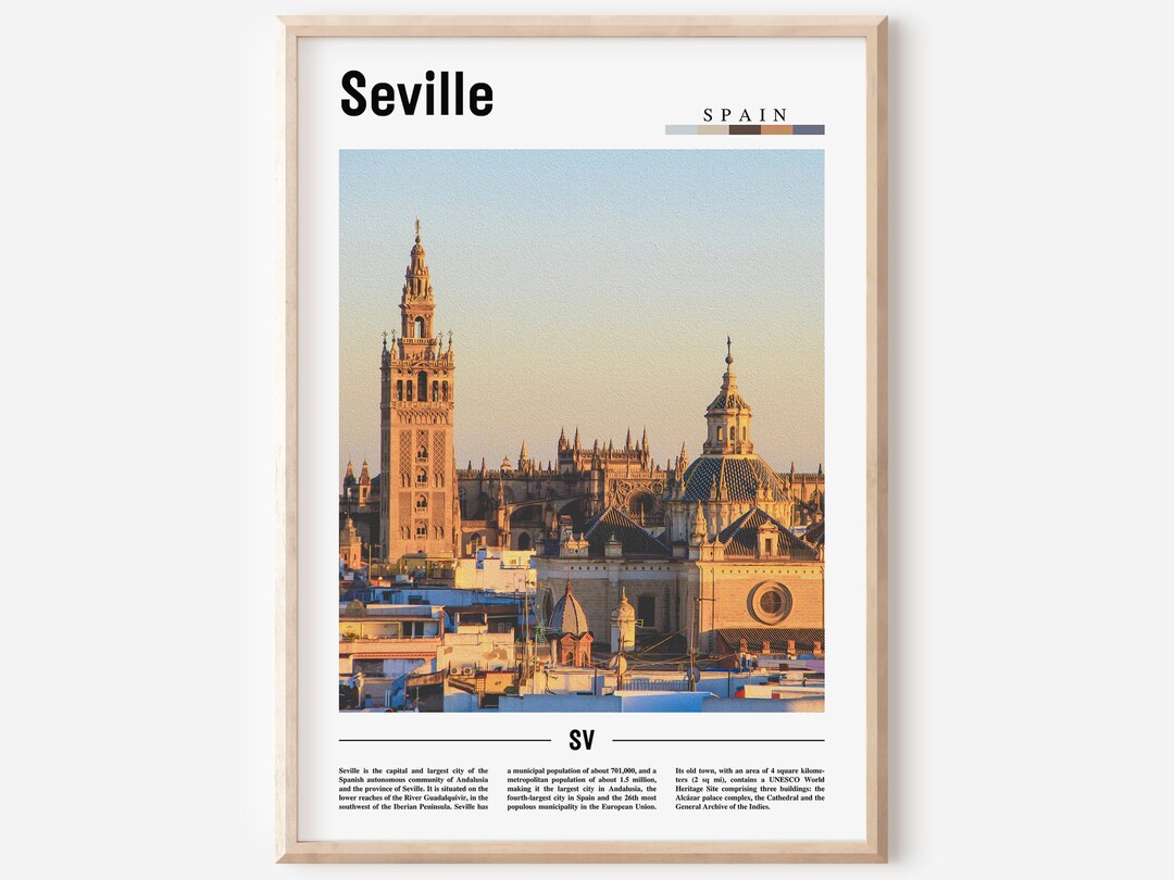 Seville Poster, Seville Print, Seville Wall Art, Spain Photo, Spain ...