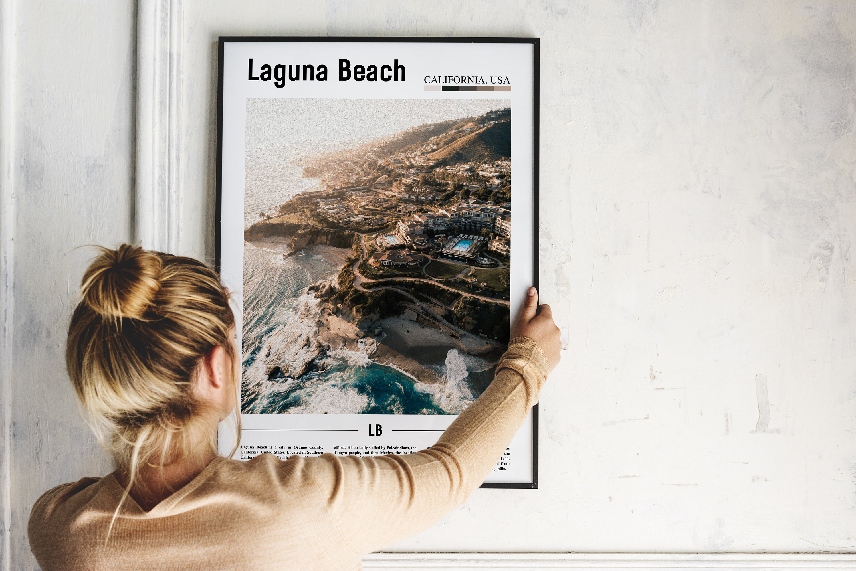 Laguna Beach Print, Laguna Beach Poster, Laguna Beach Wall Art, Minimal ...