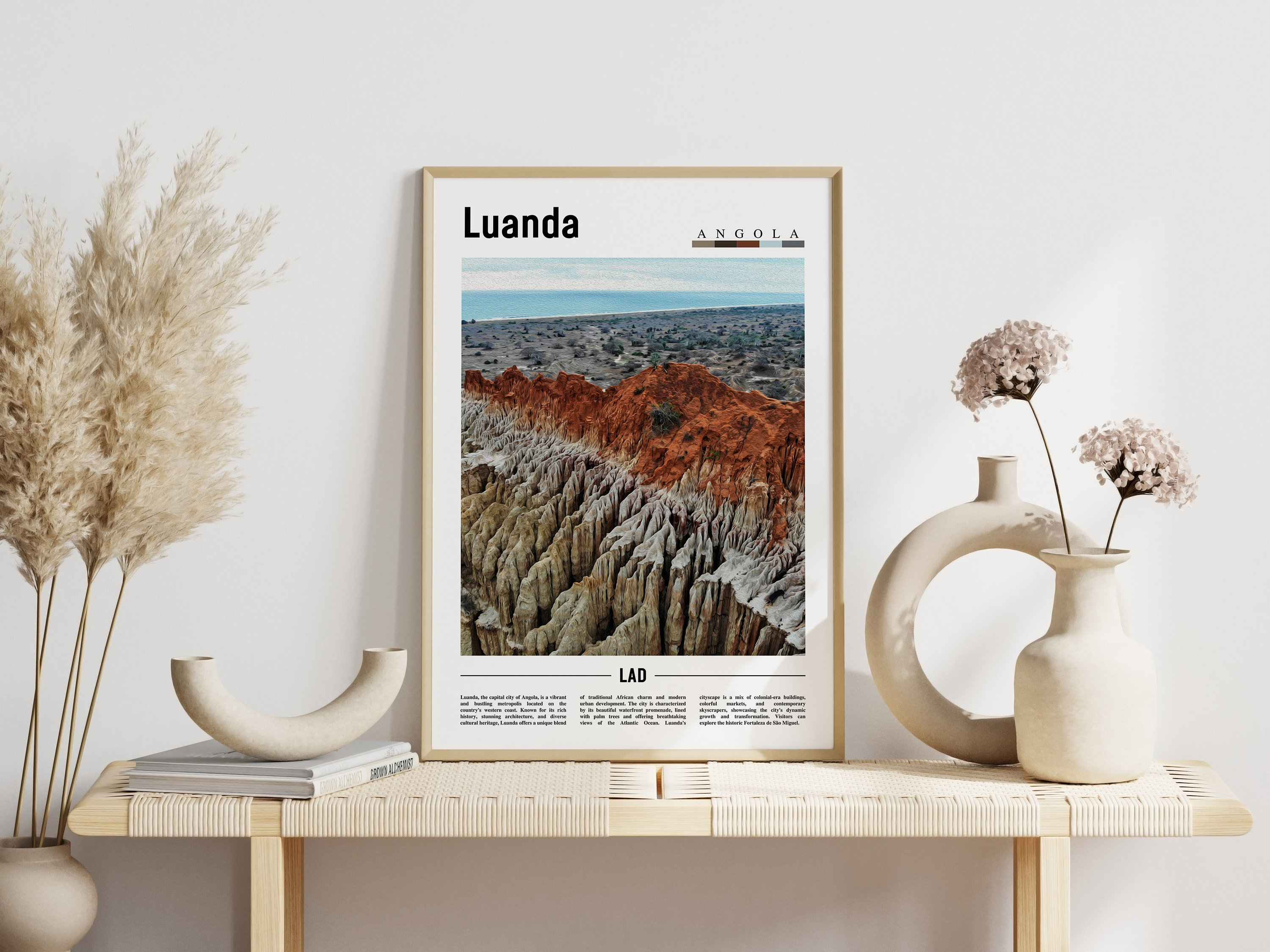 Luanda Poster Luanda Print Luanda Wall Art Minimal Travel - Etsy
