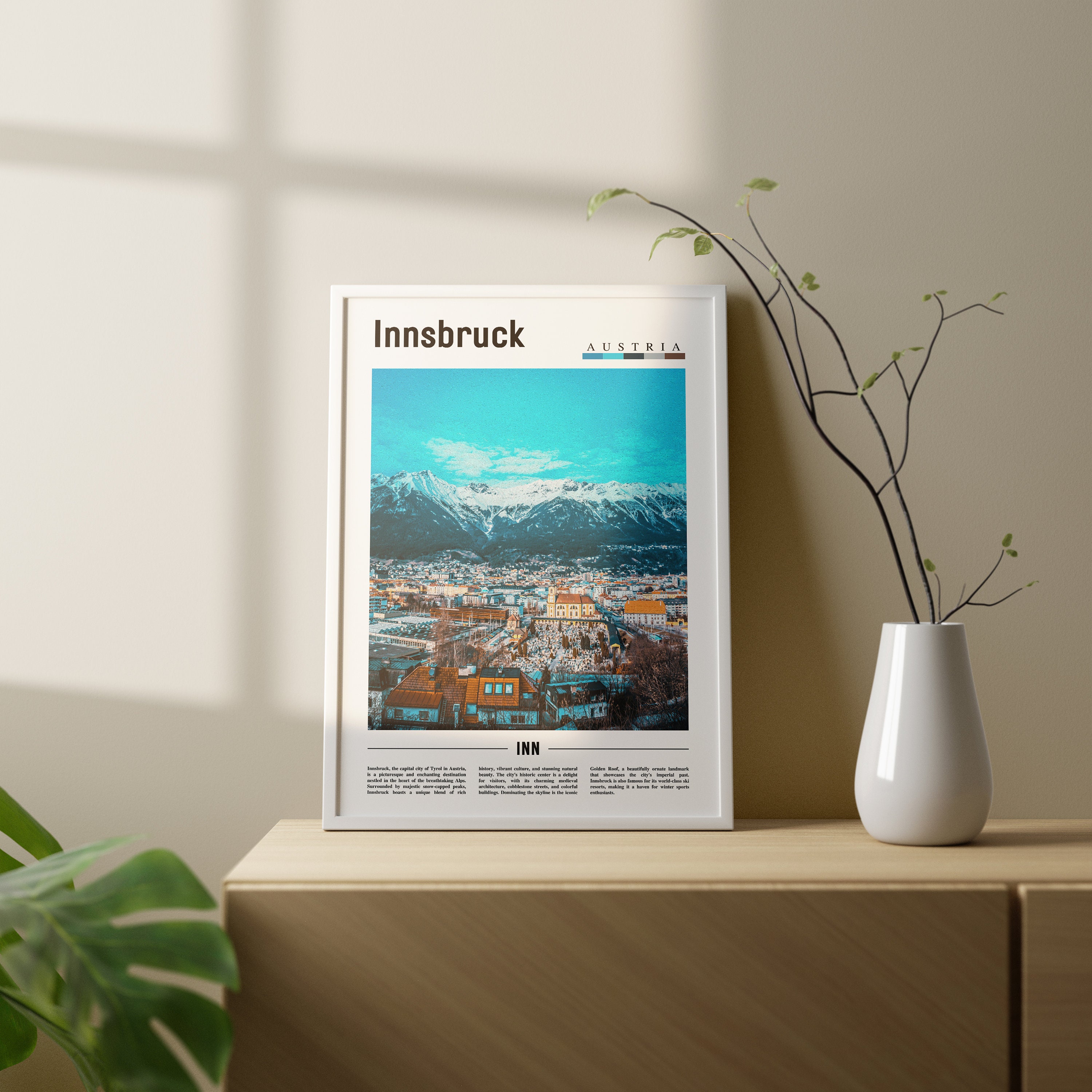 Innsbruck Poster Innsbruck Print Innsbruck Wall Art Europe - Etsy