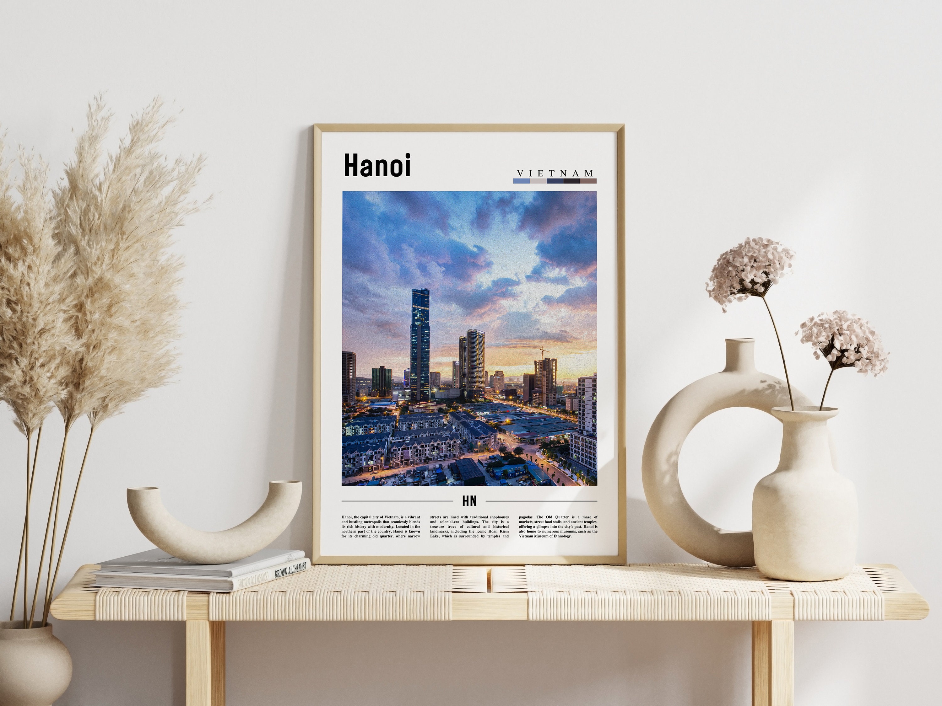 Hanoi Poster, Hanoi Print, Hanoi Wall Art, Asia Print, Asia Poster ...