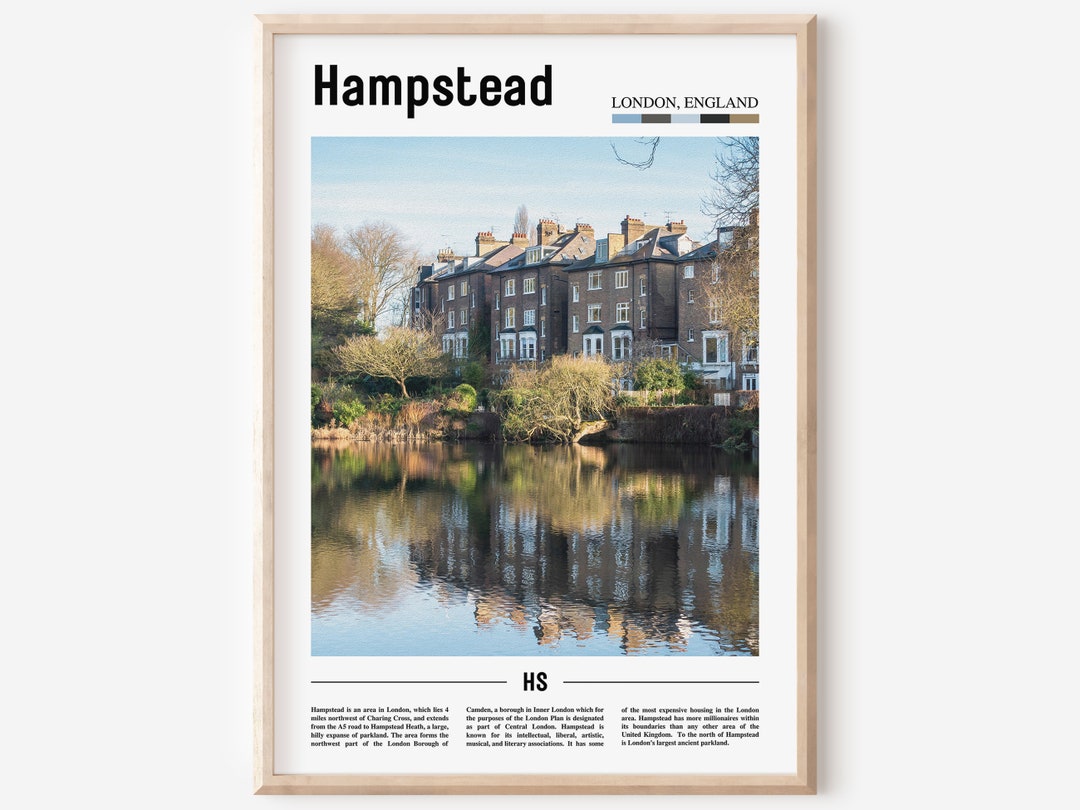 Hampstead Print, Hampstead Poster, Hampstead Wall Art, Oil Painting ...