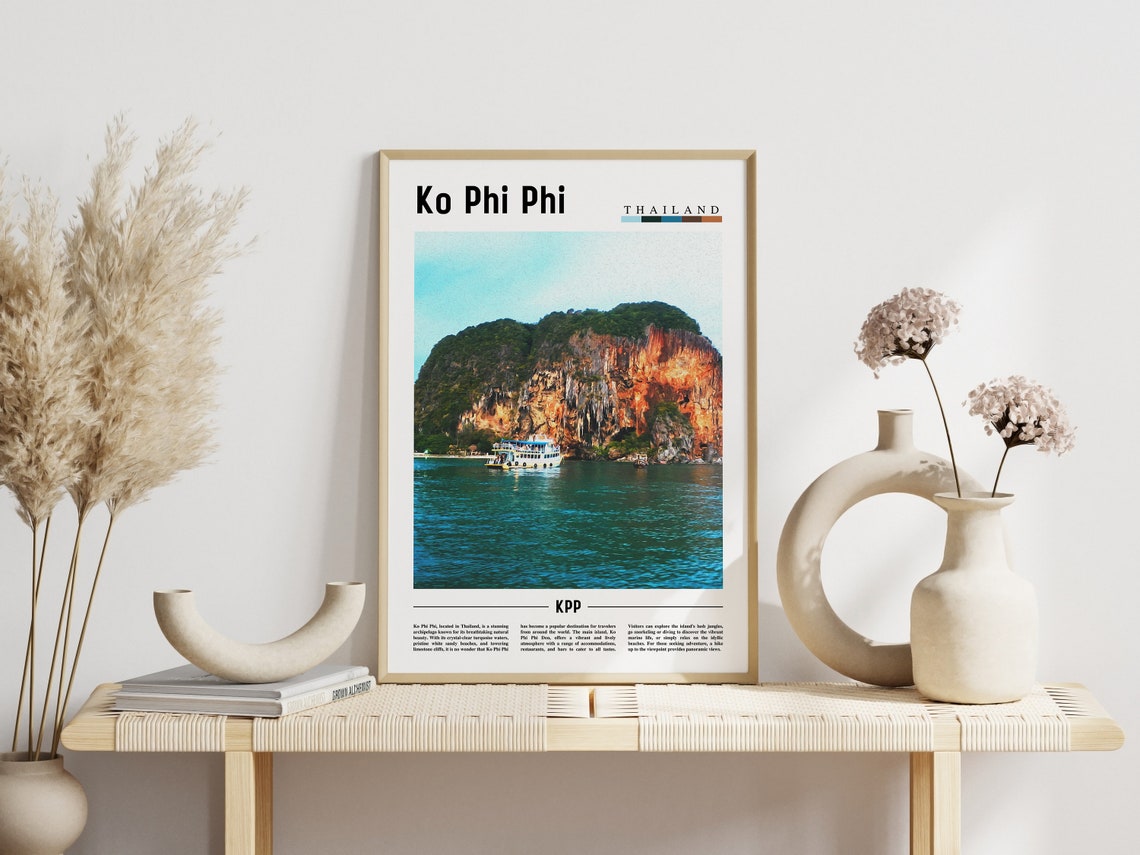 Ko Phi Phi Poster Ko Phi Phi Print Ko Phi Phi Wall Art Asia - Etsy