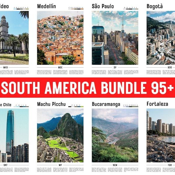 South America Poster - Etsy