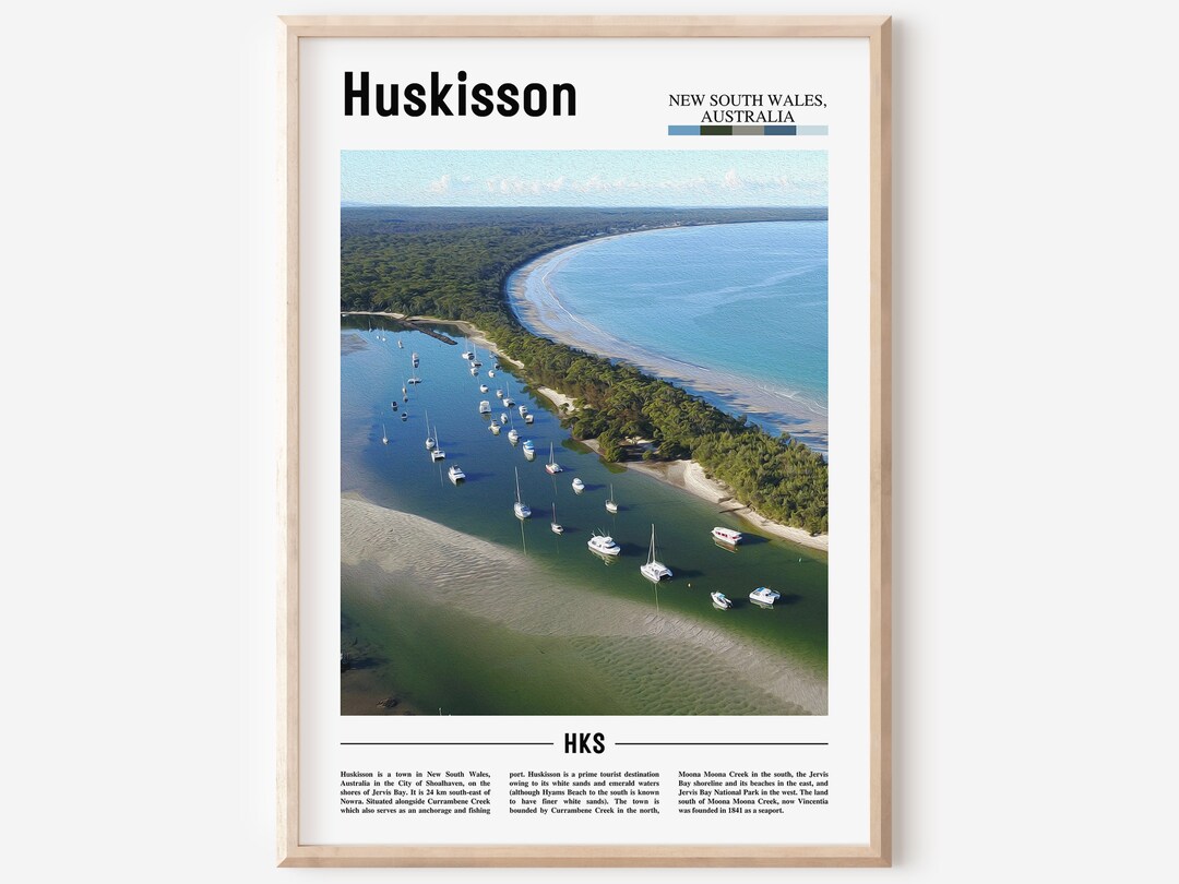 Huskisson Print, Huskisson Poster, Huskisson Wall Art, Minimal Travel ...