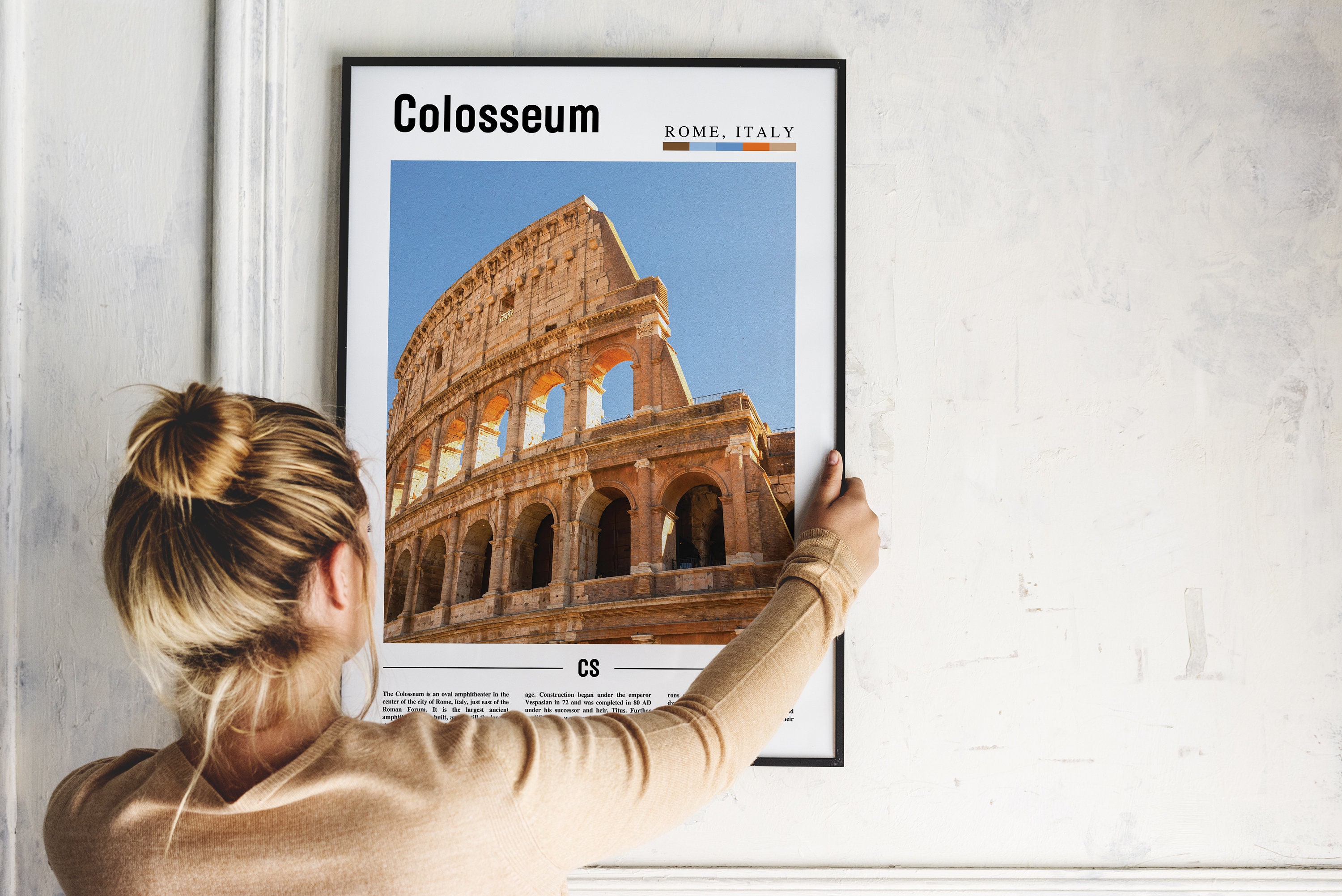 Colosseum Print, Colosseum Poster, Colosseum Wall Art, Oil Painting ...