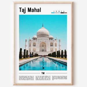 Taj Mahal Poster, Taj Mahal Print, Taj Mahal Wall Art, Asia Print, Asia ...